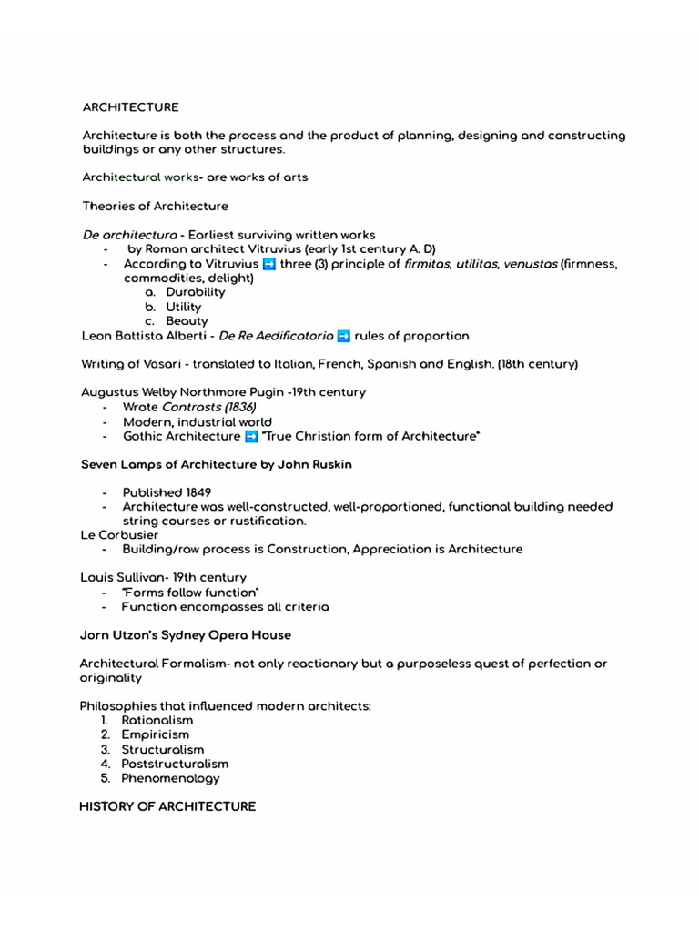 Architecture -Arts and Humanities | PDF