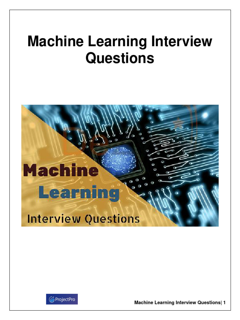 Machine Learning Interview Questions And Answers Pdf Pdf Machine