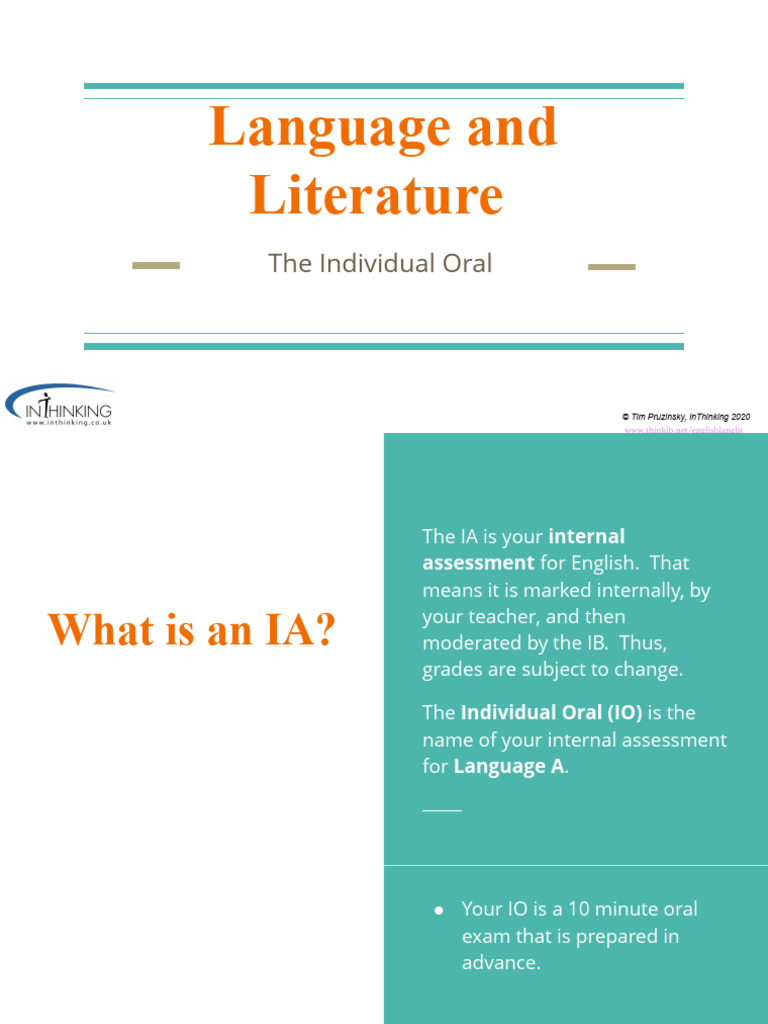 InThinking - Introducing The Individual Oral | PDF | Prostate Specific ...