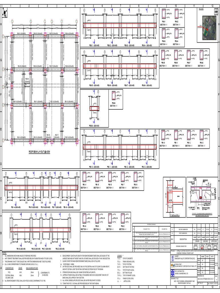 Seci-Dvc-Ktps6mw-Gwg-Civ-37 - MCR - Roof General Arrangement and Reinforcement Details - R01 ...