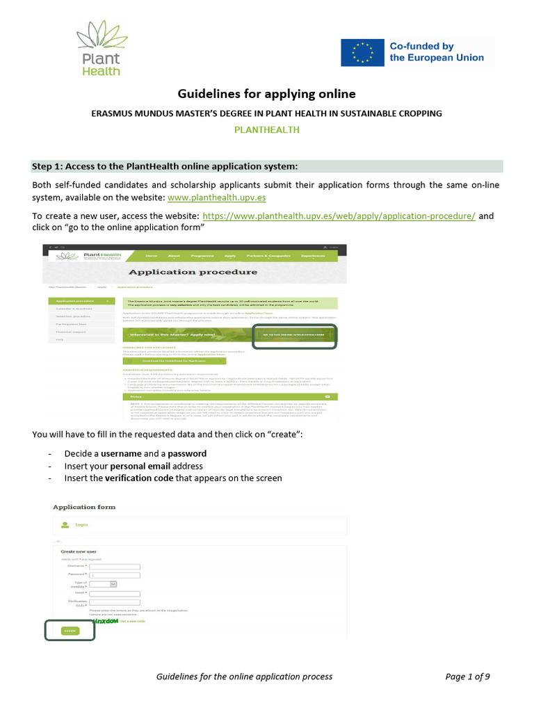 Planthealth Guidelines Online Application | PDF | User (Computing) | Computing