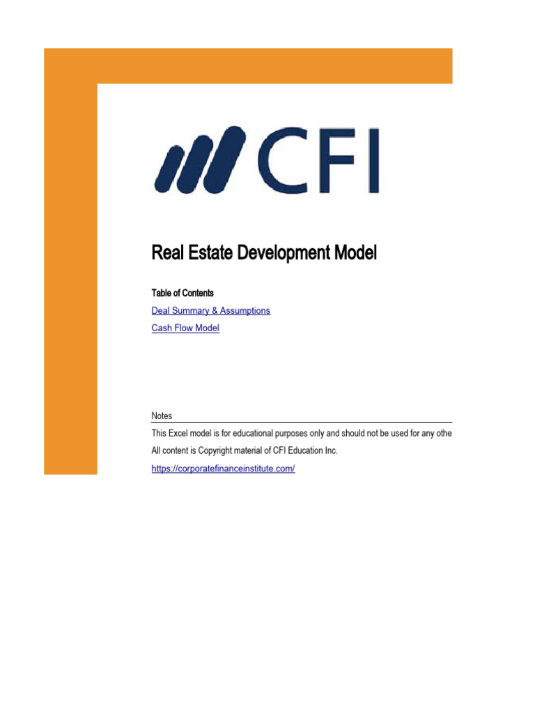 Model #12 - Real Estate DCF Model | PDF | Real Estate Investing | Loans
