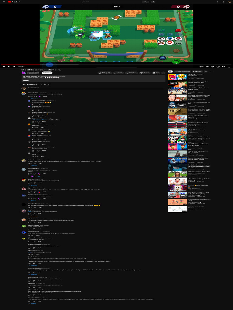 Kit Is Still The Best Brawler After 6 Nerfs. ? - YouTube | PDF