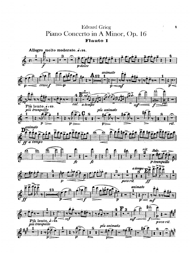 Grieg Piano Concerto | PDF