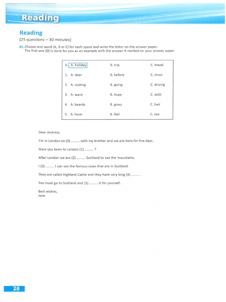 Reading Test 2 Pdf