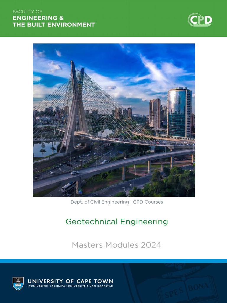 Geotechnical Engineering Master’s | PDF | Geotechnical Engineering | Soil Mechanics
