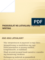 Feature Article Guide Tagalog | PDF