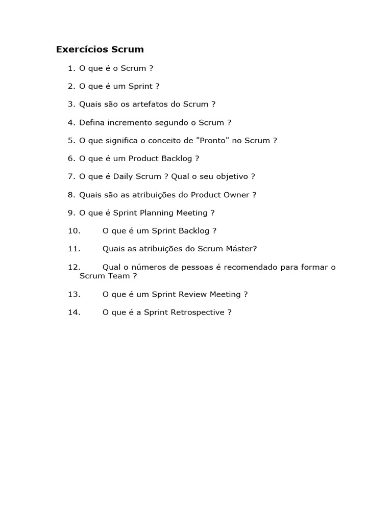 Atividade SCRUM | PDF