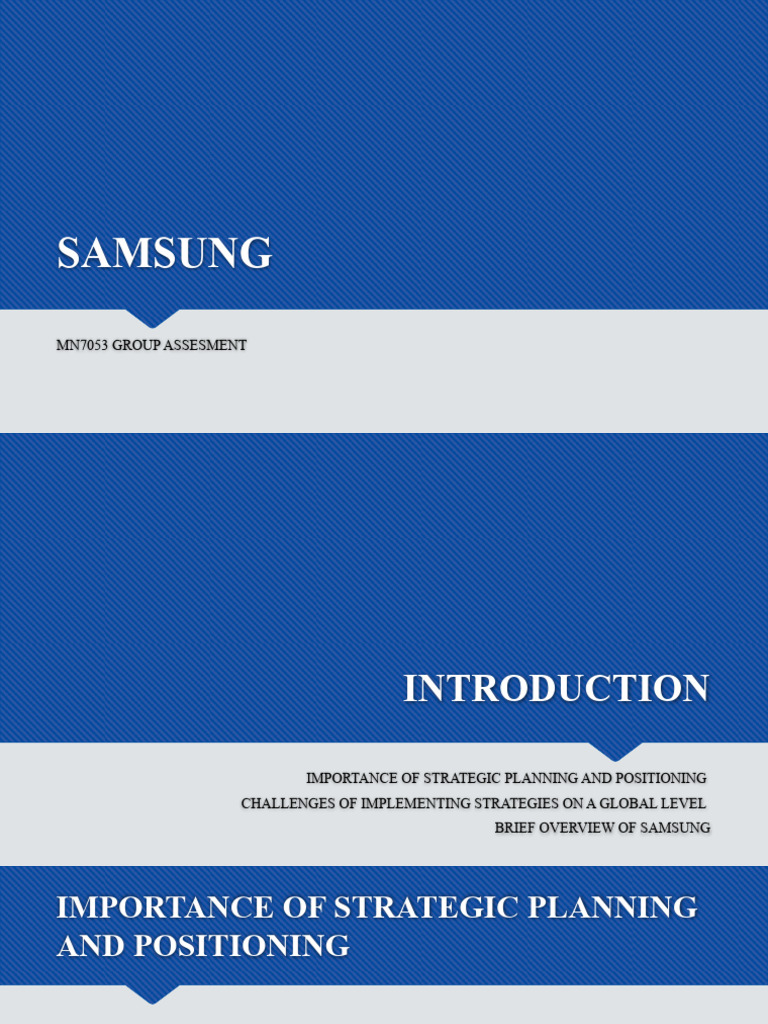 MN7053 SAMSUNG GROUP PRESENTATION | PDF | Samsung Electronics | Marketing