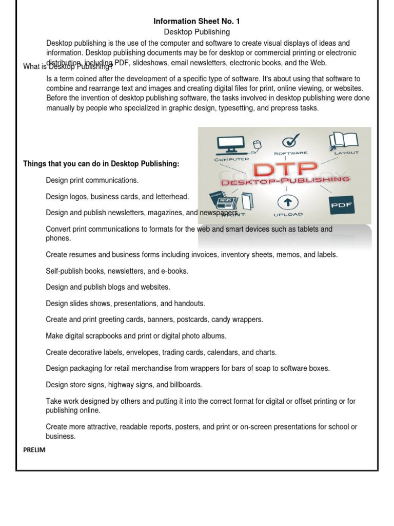 Understanding Desktop Publishing Basics | PDF | Graphical User ...