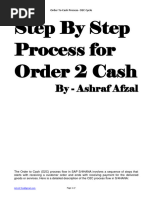 SAP Order to Cash Workflow | PDF | Receipt | Business
