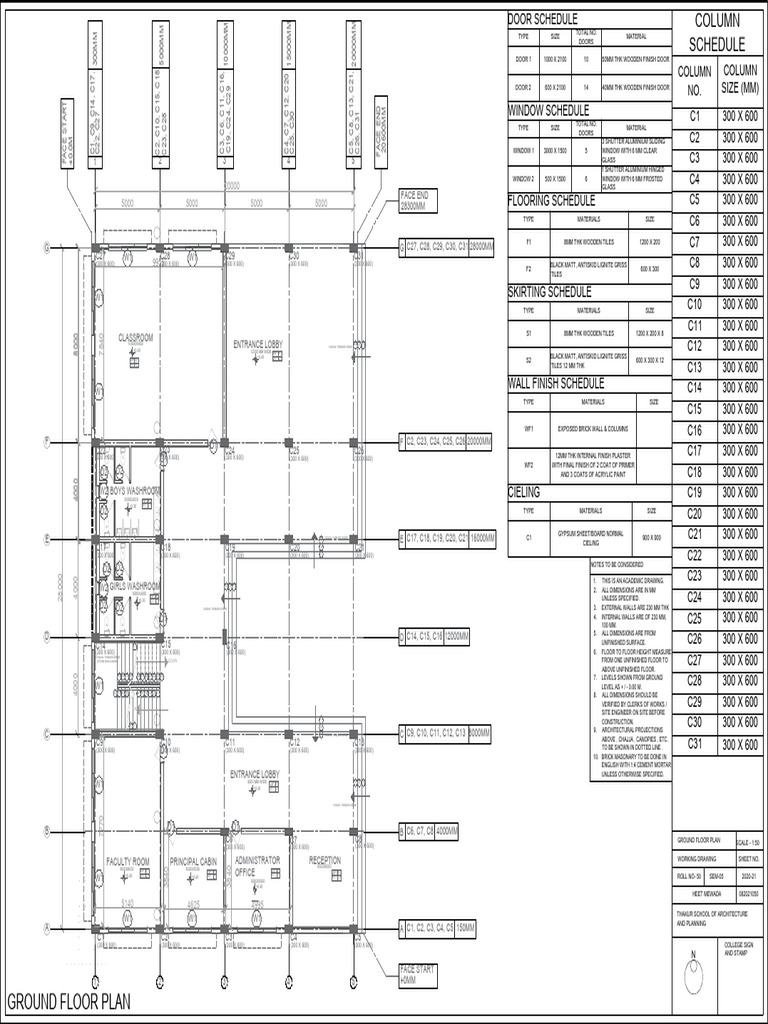 GROUND FLOOR PLAN | PDF | Civil Engineering | Architectural Design
