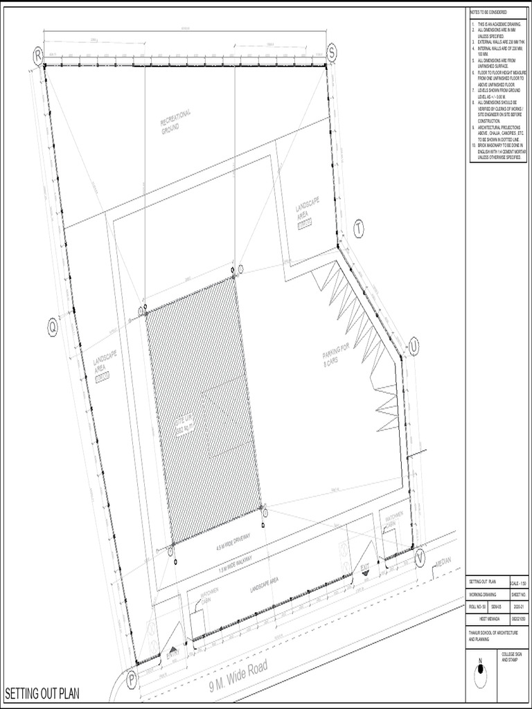 Setting Out 1 | PDF | Architectural Elements | Environmental Design Setting Out 1 | PDF | Architectural Elements | Environmental Design