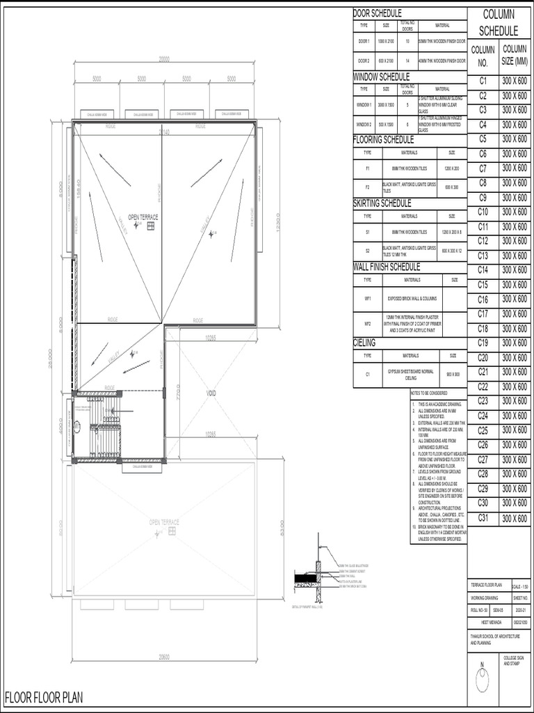 Terrace Floor Plan | PDF | Components | Building Materials