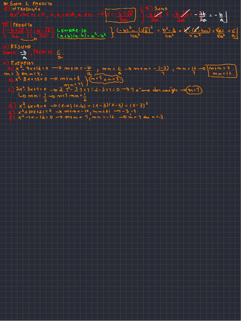 Soma e Produto | PDF