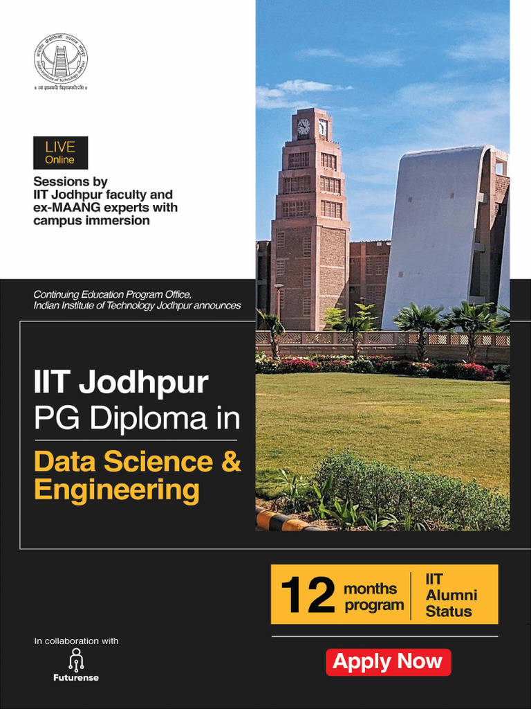IIT Jodhpur PG Diploma in Data Science Engineering | PDF | Science