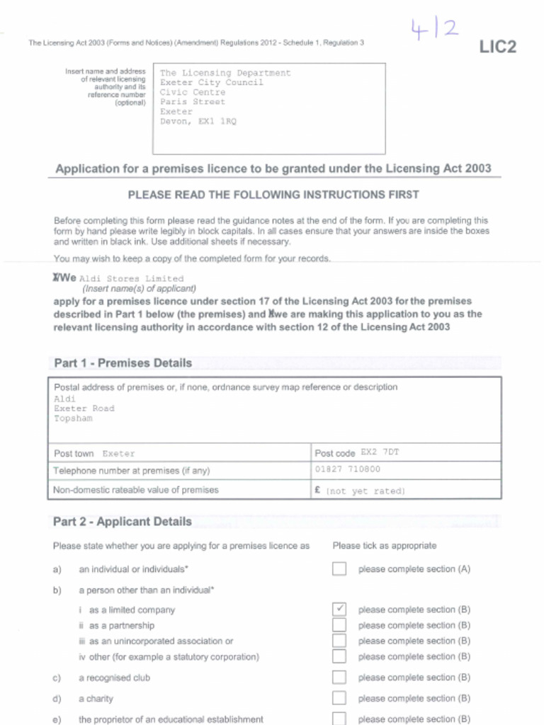 Aldi Application | PDF