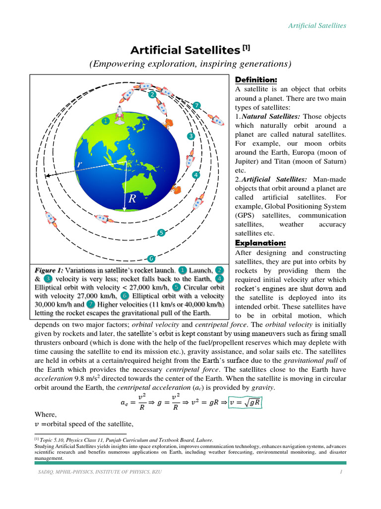 Understanding Artificial Satellites | PDF | Satellite | Natural Satellite