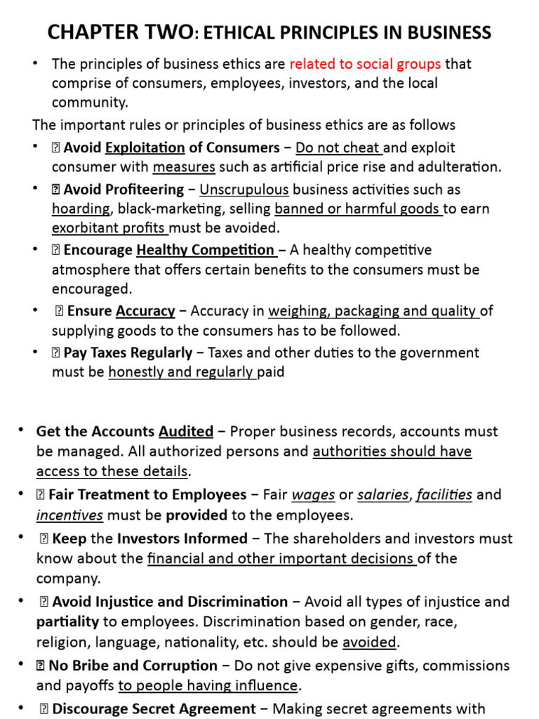 Business Ethics Principles Explained | PDF | Virtue Ethics | Morality