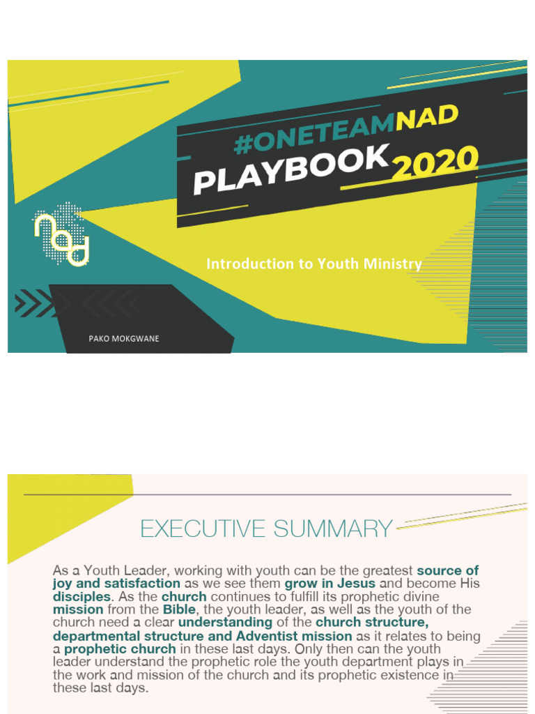 Playbook Intro To Youth Ministry FINAL | PDF | Seventh Day Adventist ... Playbook Intro To Youth Ministry FINAL | PDF | Seventh Day Adventist ...