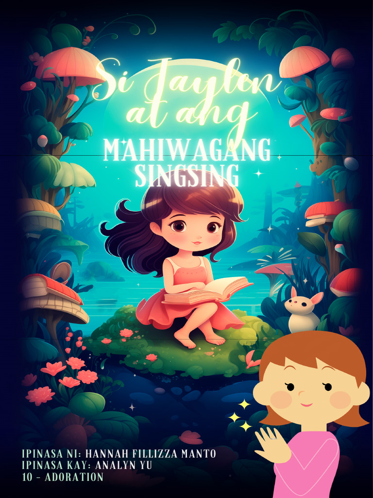 Blue Green Illustrative Magic World Kids Book Cover | PDF