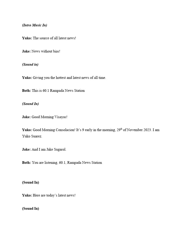 Sample-Script-English-broadcasting | PDF