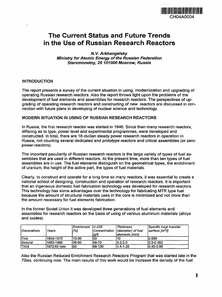 The Current Status and Future Trends in The Use of Russian Research ...