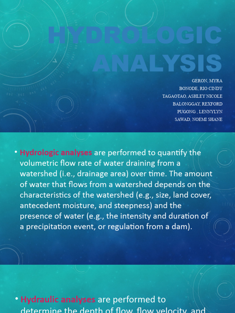 Hydrologic Analysis | PDF | Surface Runoff | Drainage Basin