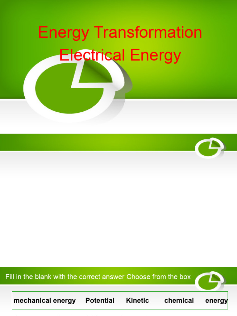 Electrical Energy Transformation Guide | PDF | Home Appliance | Ac ...