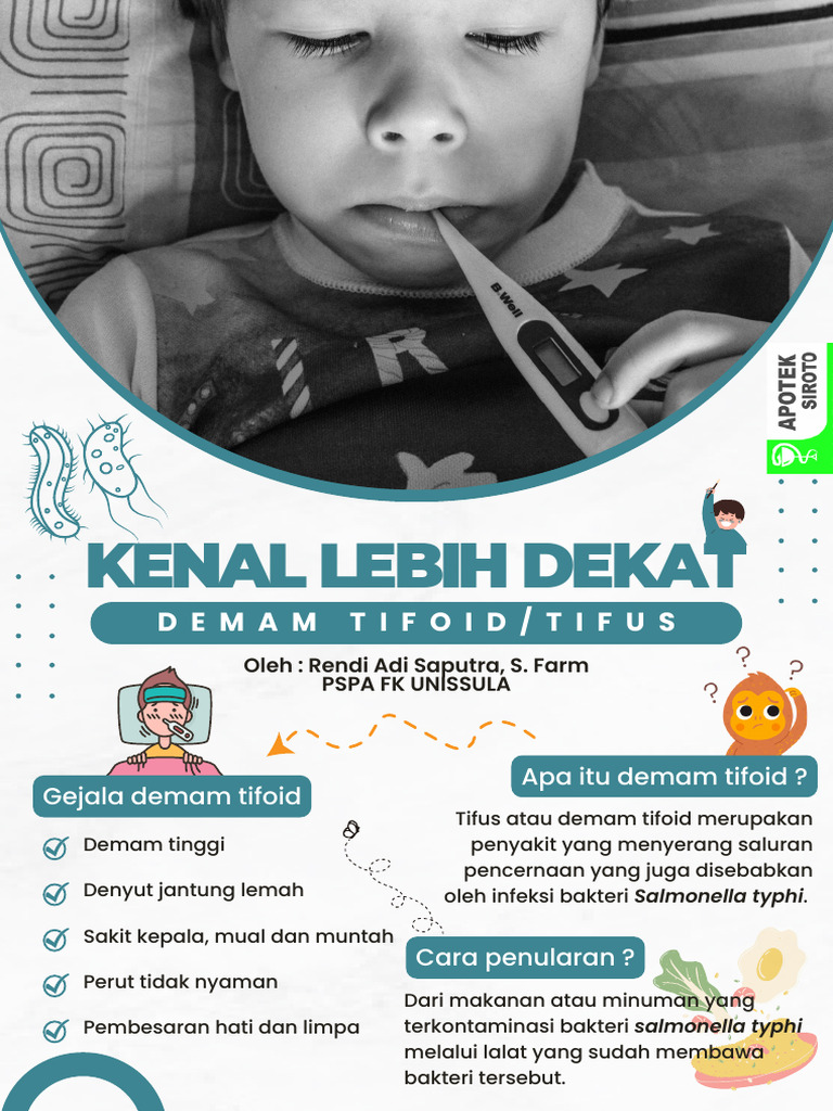 Leaflet Demam Tifoid | PDF