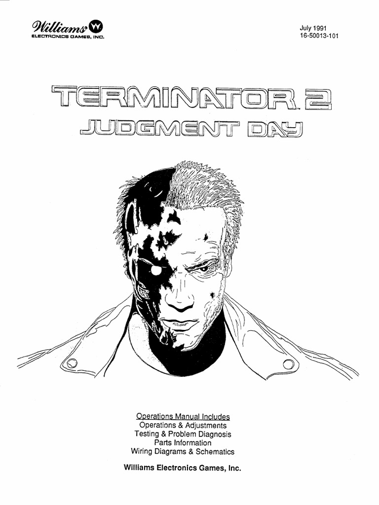 Williams 1991 Terminator 2 Judgment Day Manual | PDF