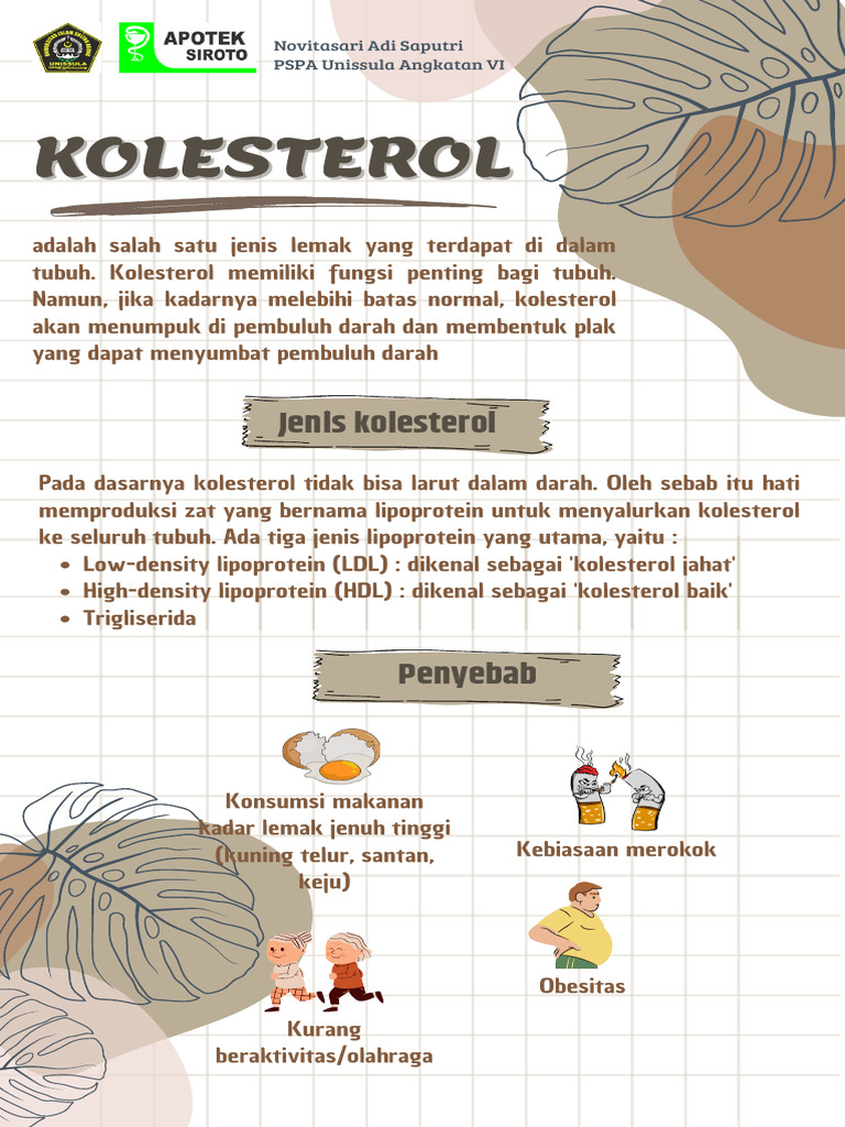 Leaflet Kolesterol | PDF