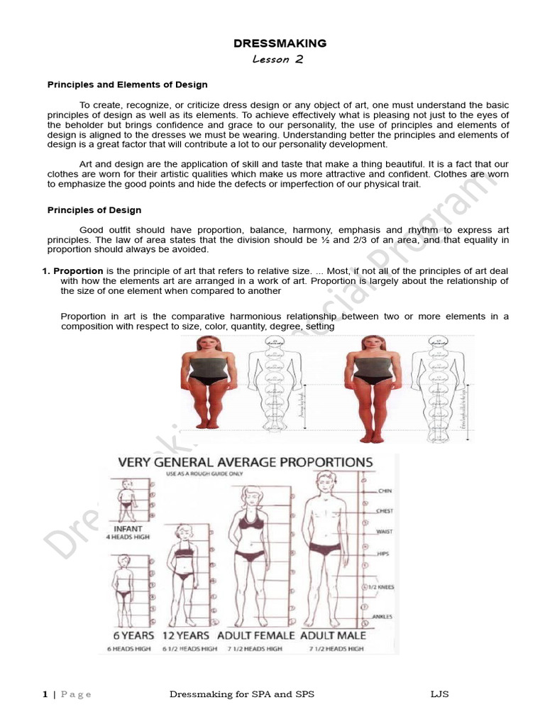 Principles and Elements of Design | PDF | Color | Clothing