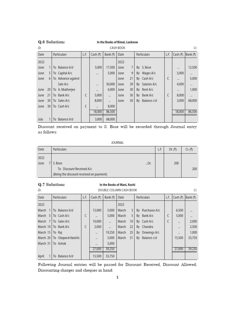 Chapter-10 QR Solution | PDF | Cheque | Cash
