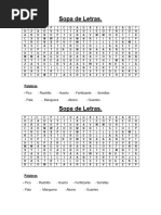 Sopa de Letras: Huerto Escolar | PDF