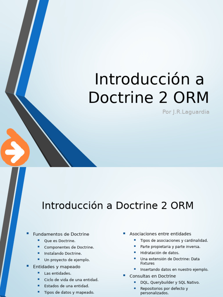 Doctrine2 ORM | PDF | SQL | Bases de datos