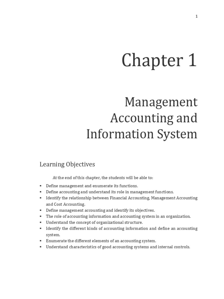 Bus MGT Acctg Chapter 1 | Download Free PDF | Strategic Management ...