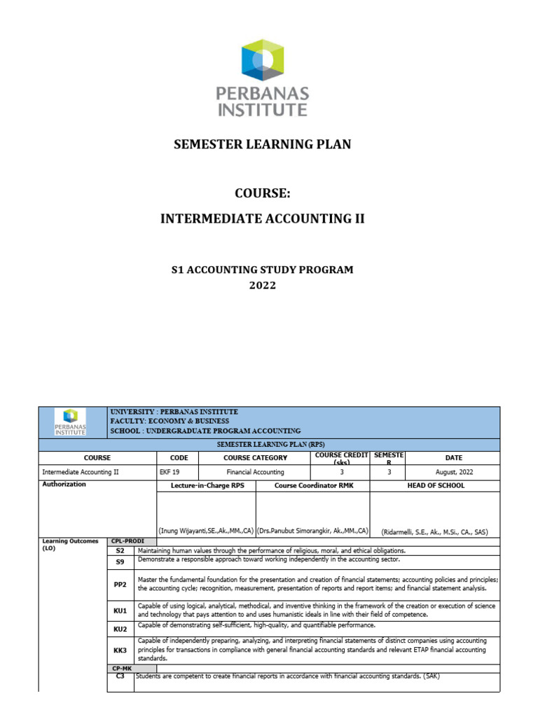 RPS Intermediate Accounting II | PDF | Equity (Finance) | Financial Accounting