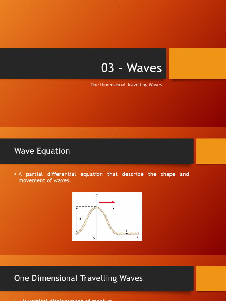 03-Wave Equation - Slides | PDF