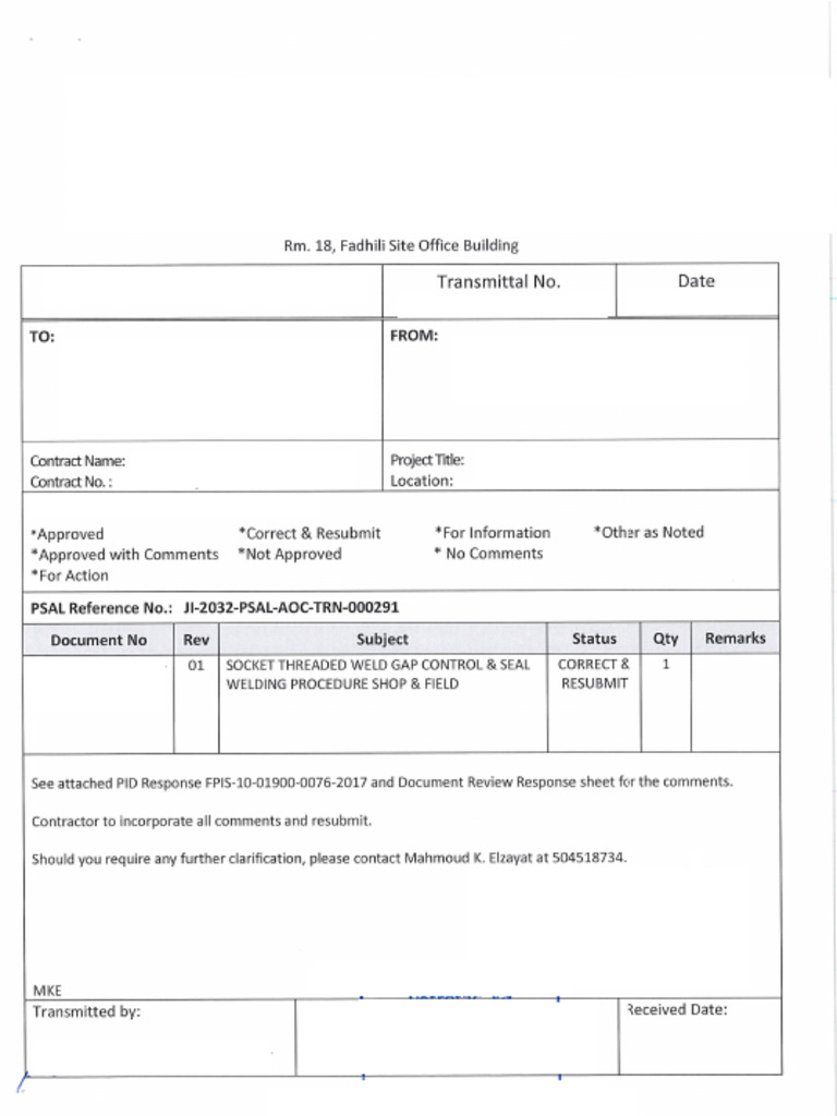 Pro-Pi-0024-Rev 01-Socket Threaded Weld Gap Control & Seal Wel | PDF