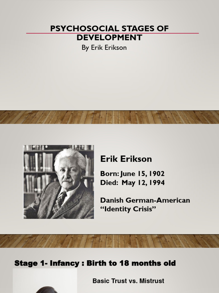 Lesson 4 Psychosocial Stages of Development by Erikson | PDF ...
