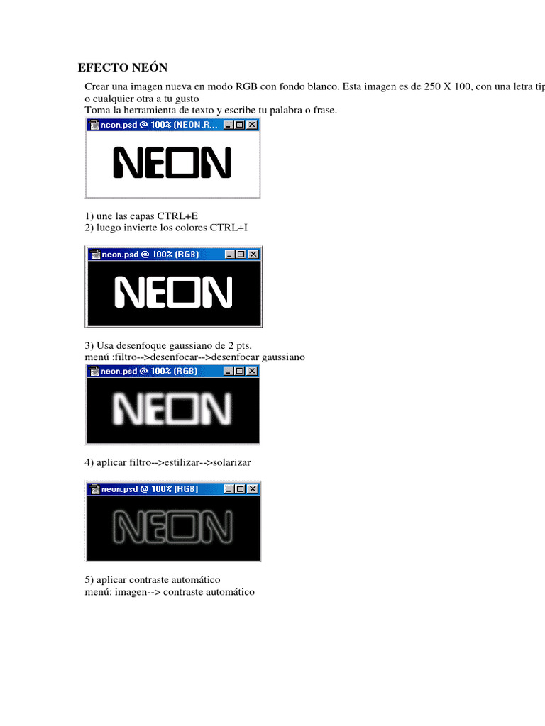 Efecto Neón | PDF | Métodos y materiales de enseñanza