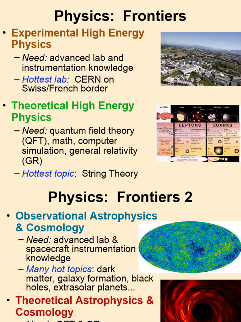 Frontiers of Physics | PDF | Engineering | Physics