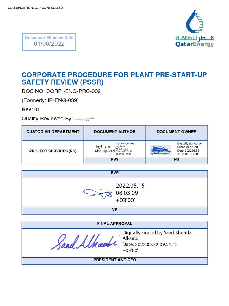 CORP ENG PRC 009Rv1 | PDF | Technology & Engineering