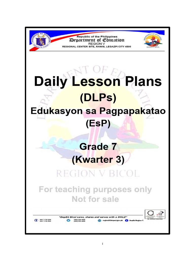 Esp 7 3rd Quarter Pdf Pdf