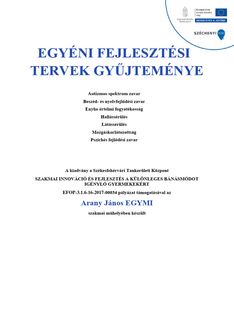 Au - Egyéni Fejlesztési Tervek Gyűjteménye 424 | PDF