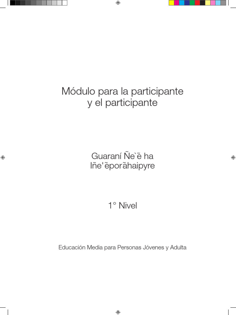 Mod de Part Guarani 1er N. EM - EPJA | PDF | Paraguay