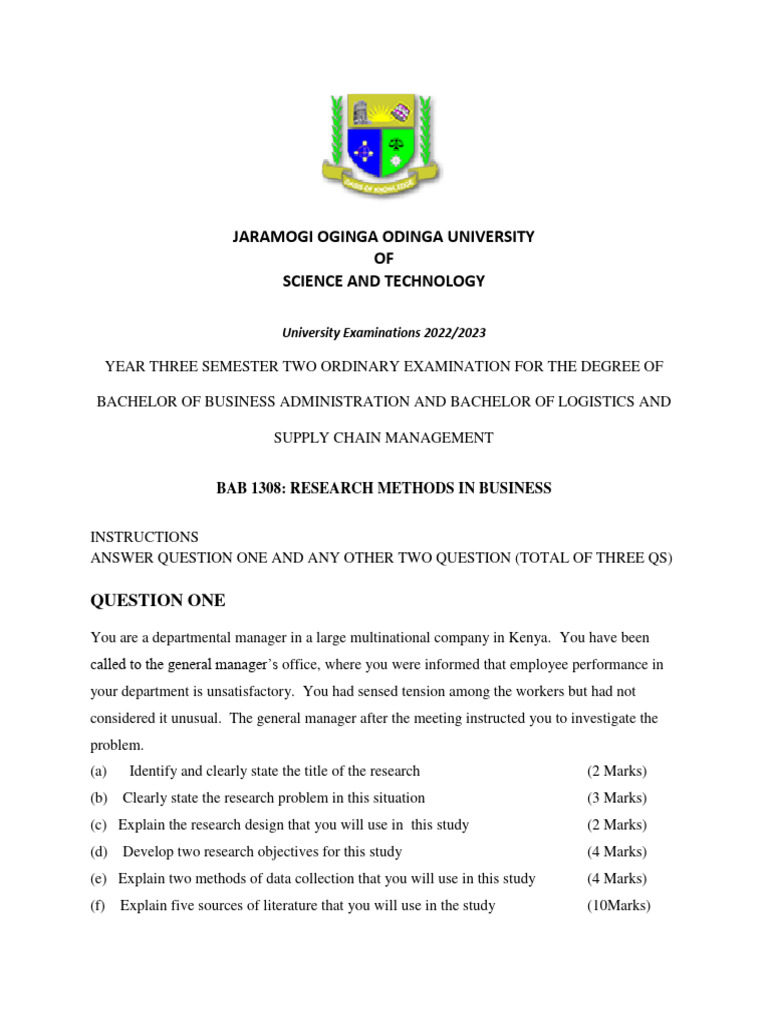 Bab 1308 Research Methods in Business | PDF | Science | Methodology