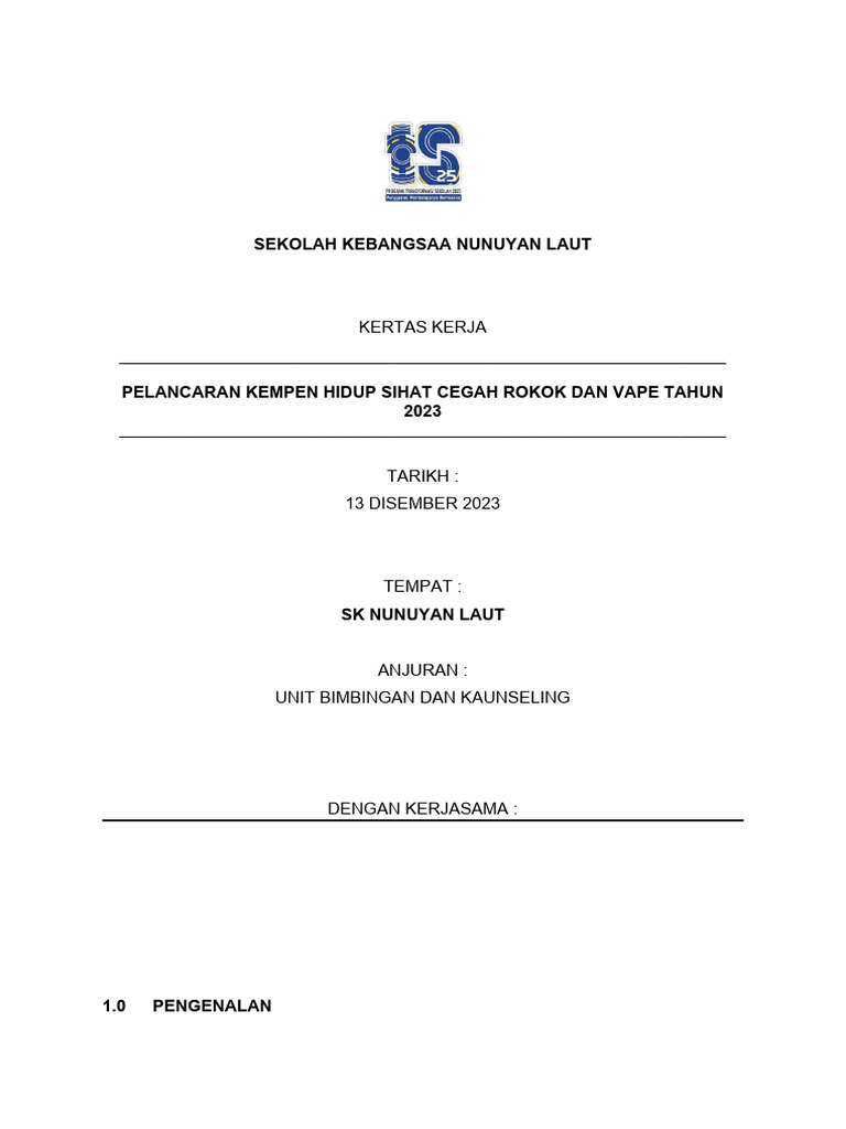 Kertas Kerja SKNL - For Merge | PDF