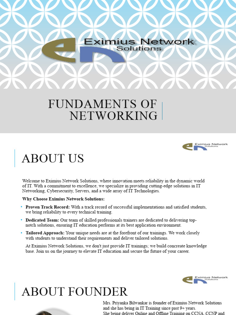 Fundaments of Networking | PDF | Ip Address | Computer Network